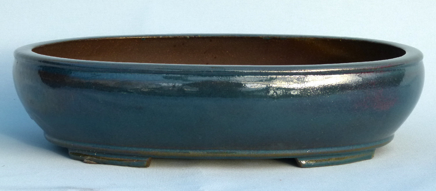 Oval Glazed Quality Bonsai Pot - 17" – Kaizen Bonsai